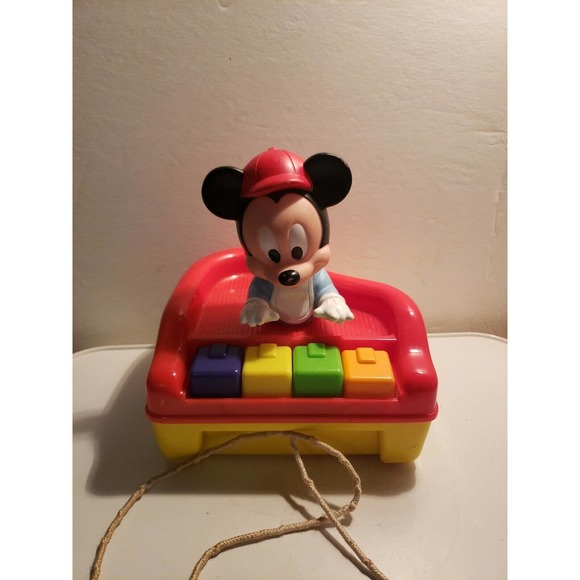 ARCO | Toys | Vintage Arco Disney Mickey Mouse Pull Toy Red Yellow ...